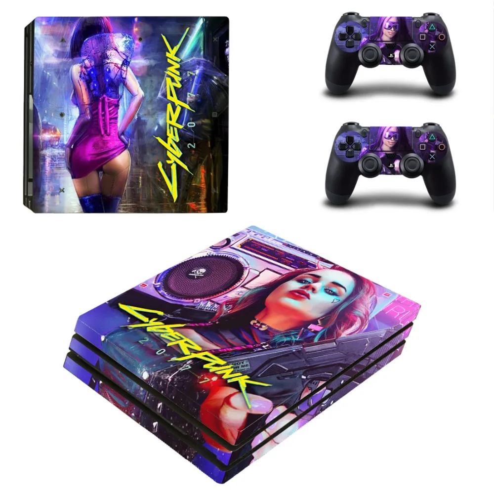 Game Cyberpunk 2077 PS4 Pro Skin Sticker - ConsoleSkins.co